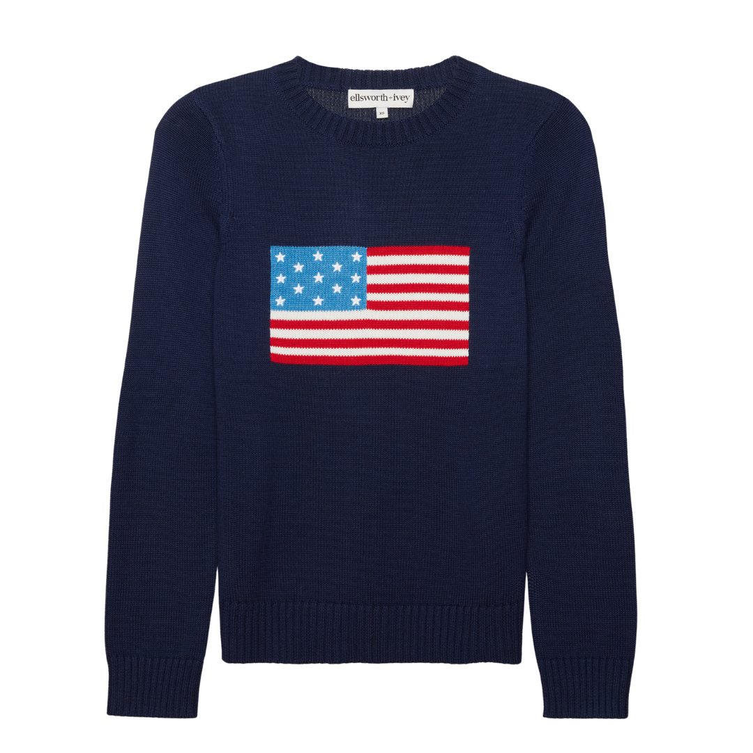 Women's Classic Crewneck - American Flag – Ellsworth & Ivey