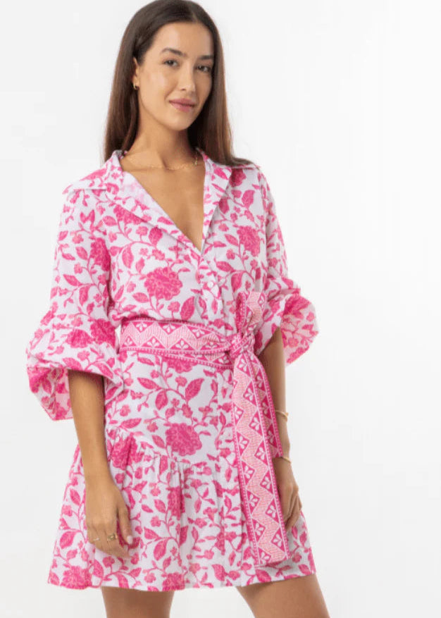 Bindu Angela Dress - Hot Pink – Ellsworth & Ivey