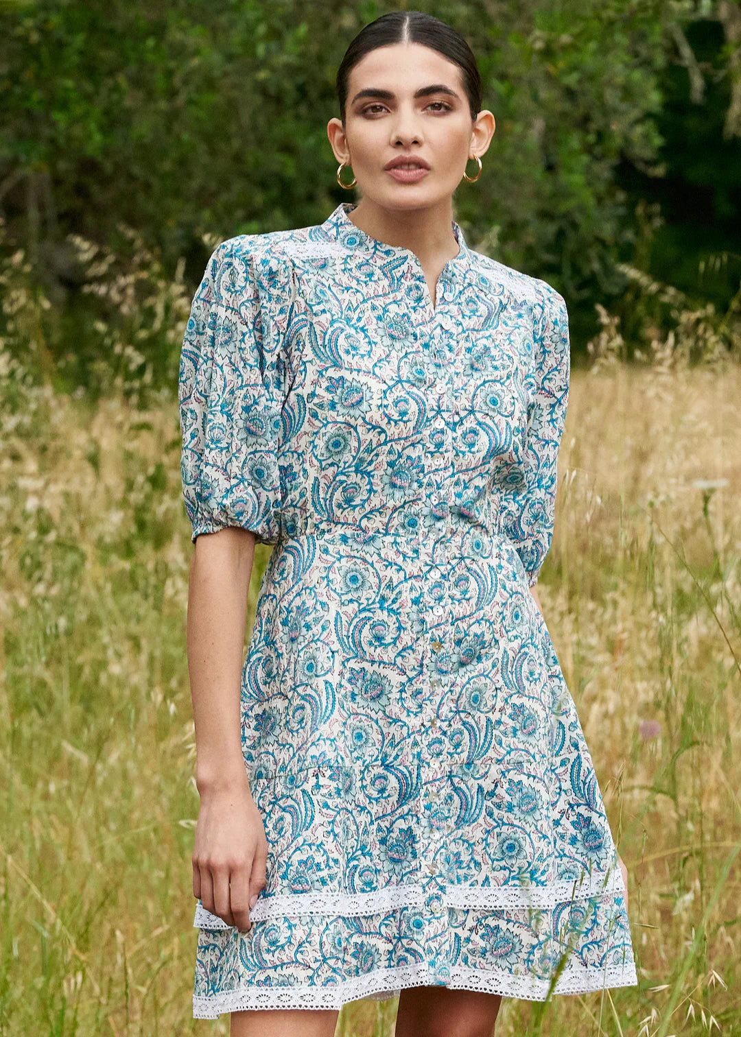 Neve & Noor Isabelle Mini Dress - Aquamarine – Ellsworth & Ivey